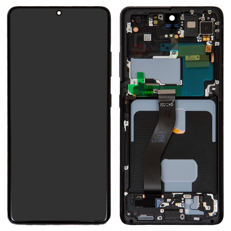 LCD compatible with Samsung G998 Galaxy S21 Ultra 5G, (black, with ...